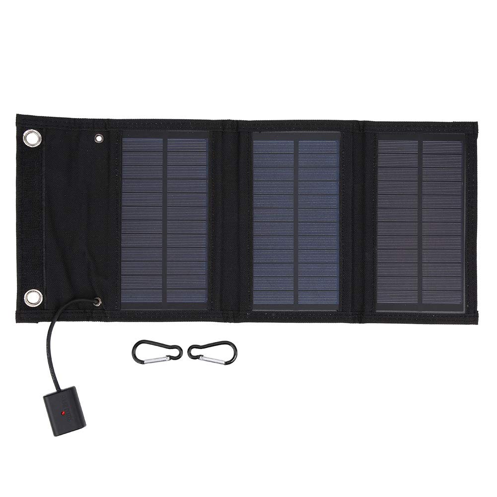 15W Portable Solar Panel, Foldable Pack Solar Charger, Waterproof Solar Powered Charging Panels Boards for Cameras/Laptops/Car Batteries/Solar Street Lights/Outdoor Activities