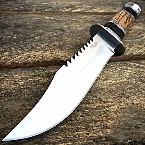 10.5" Stainless Steel Survival Skinning Hunting Knife Wood Camping Skinner
