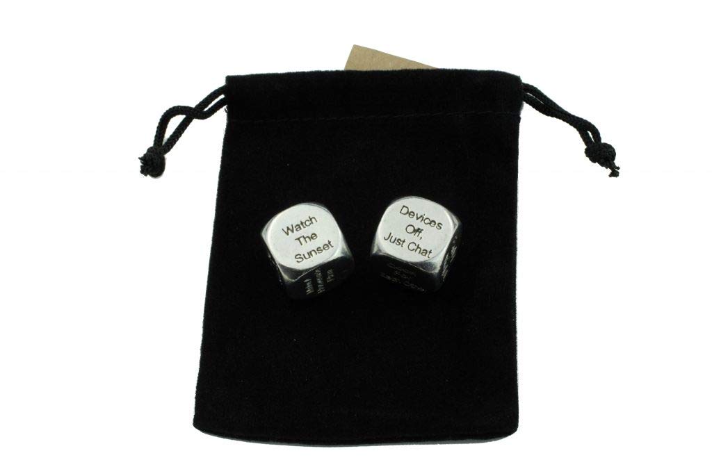 25 Year Anniversary Metal Date Night Dice - Create a Unique 25th Anniversary Date Night