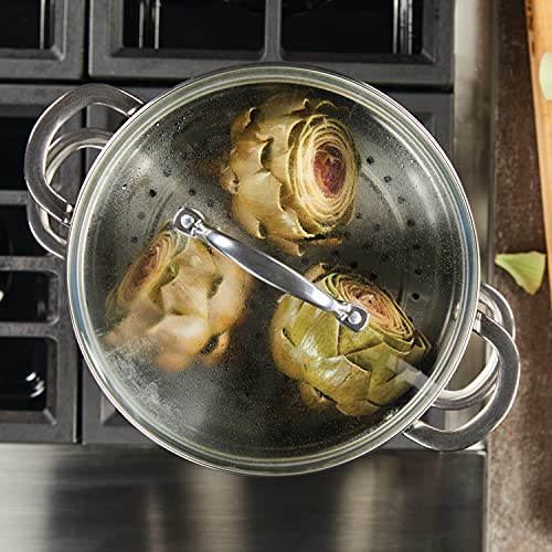 Rachael Ray Professional Stainless Steel/Hard Anodized Nonstick Cookware Pots and Pans Set, 11 Piece, Gray and Silver
