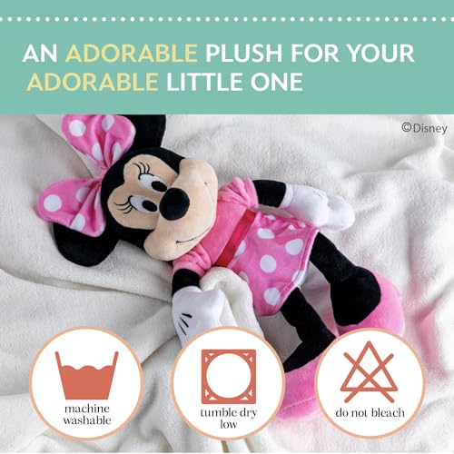 2018 Disney Minnie Mouse Pink Dress 15.5" Plush with Hangtag