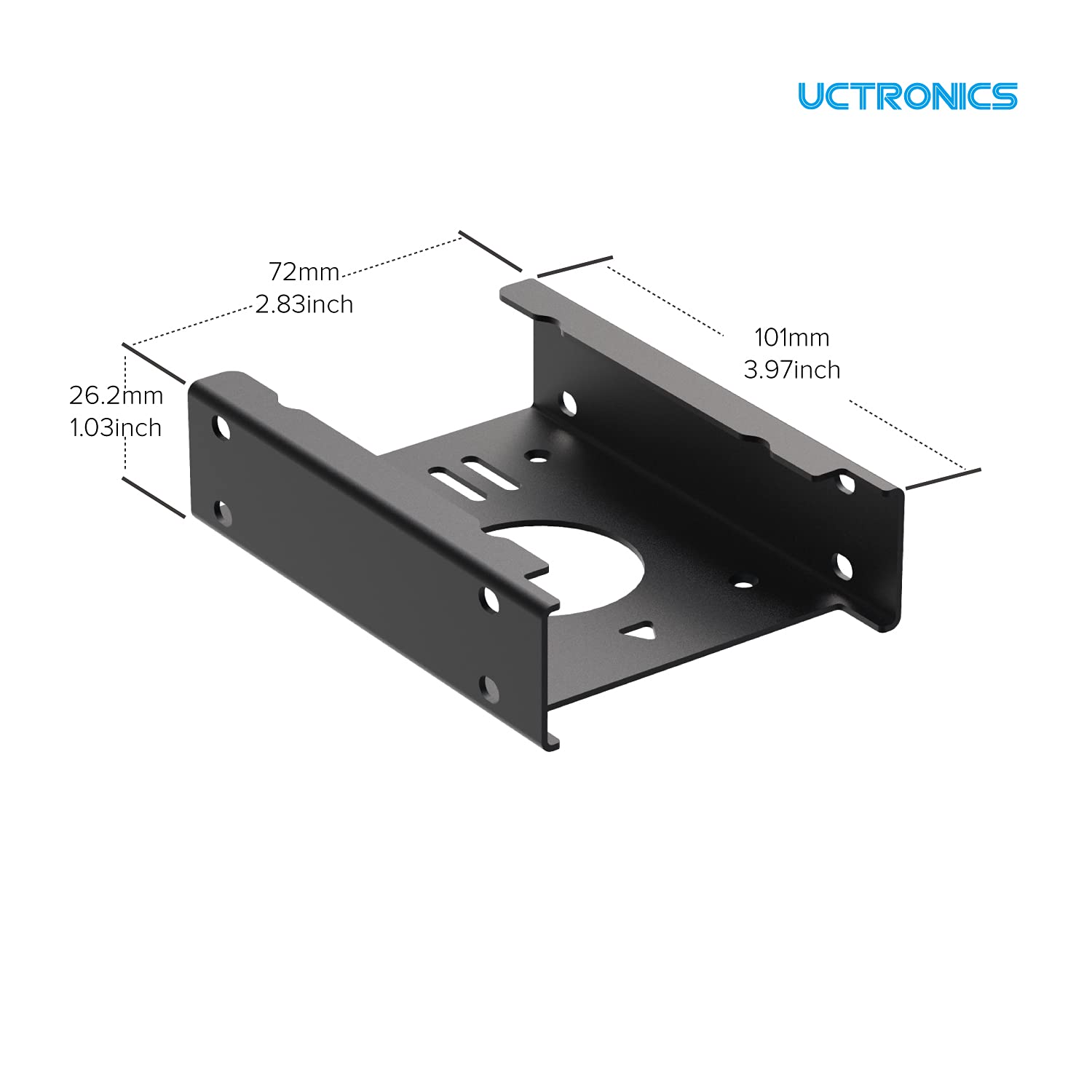 UCTRONICS SSD Baseplate for Raspberry Pi Cluster, Supports 2 Units of 2.5β Solid State Drives
