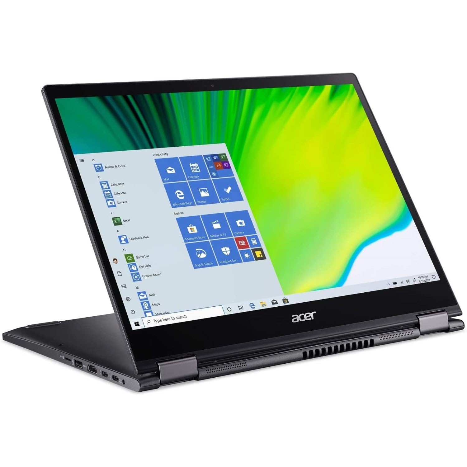 Acer Spin 5 SP513-54N-56M2 13.5" (Touch) Convertible Notebook, Intel i5-1035G4, 1.10GHz, 16GB RAM, 512GB SSD, Win10 Home (Renewed)