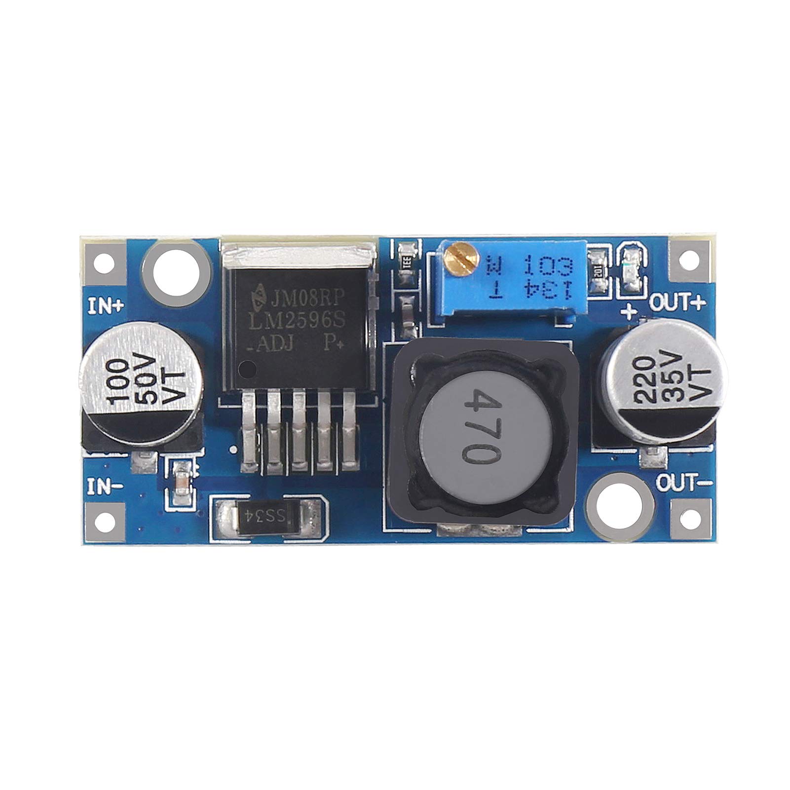 ATNSINC 4Pack LM2596 DC-DC Buck Converter, Adjustable Step Down Voltage Regulator 3-40V to 1.5-35V High Efficiency Power Supply Volt Reducer Transformer Module