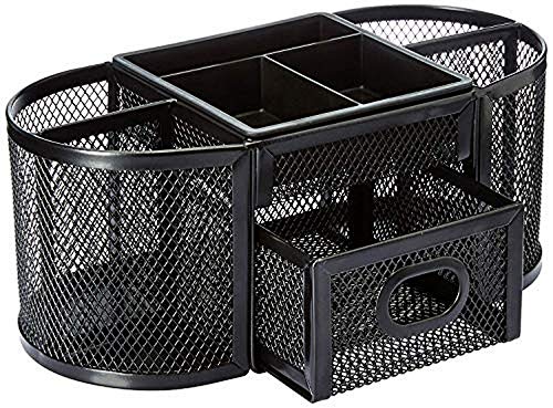 Amazon Basics Mesh Desk Organizer, Black
