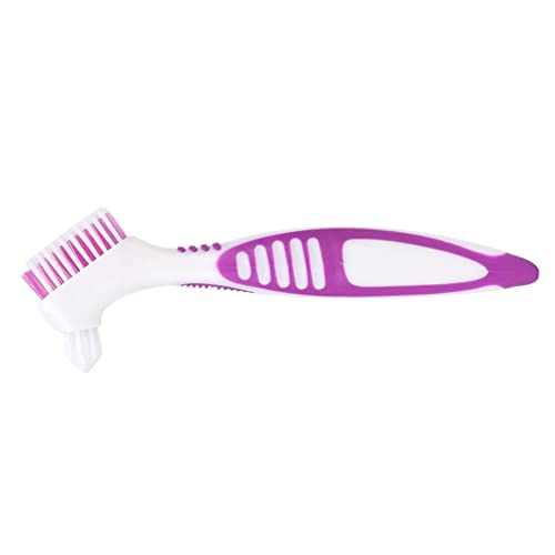 2pcs Denture Cleaning Brush Oral Care Double Sided Toothbrush Removes PlaqueOral Care,Denture Brush