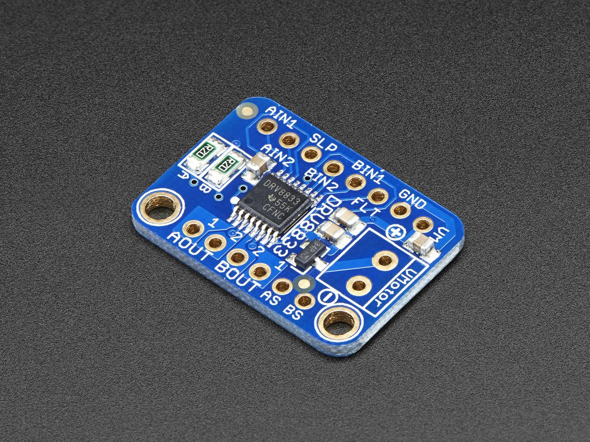 Adafruit (PID 3297 DRV8833 DC/Stepper Motor Driver Breakout Board