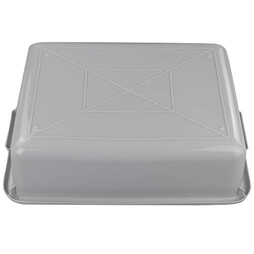 Anbers 13L/Grey Plastic Commercial Bus Box, Wash Tub Basin, 4 Packs