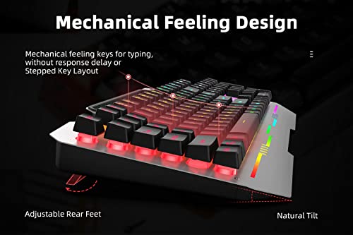 AULA Gaming Keyboard and Mouse Combo, RGB Backlit Computer Keyboard and Gaming Mouse, Wired Gaming Keyboard Set for Windows PC Gamers