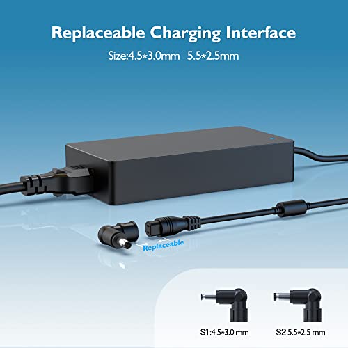 180W AC Charger Fit for MSI GF63 GS66 GS65 GE72 GF65 GF75 GS75 GE62 GE70 GF62 GF72 GL62 GL72 GS40 GS43 GS63 GS73 M VR MVR Stealth Thin Apache Pro Phantom Laptop Power Cord Adapter Supply