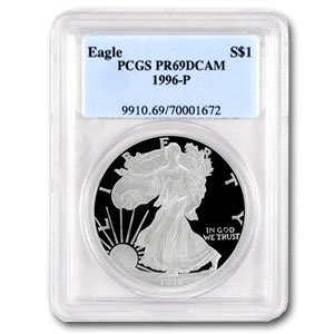1996-P (PROOF) Silver American Eagle - PR-69 DCAM PCGS