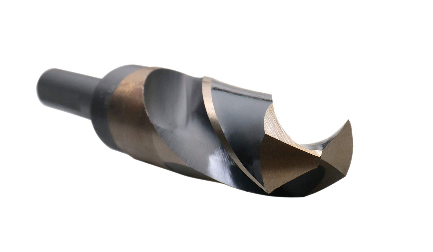 Accusize Industrial Tools 1'' ANSI M35(H.S.S. + 5% Cobalt) S and D Drill, 1/2'' Shank, 135 Degree Split Point, 0412-0001