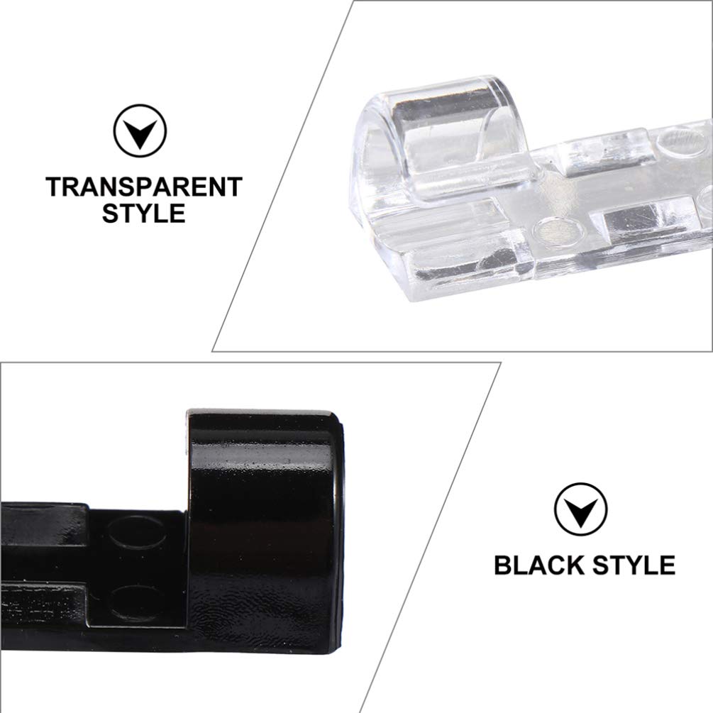 120pcs Fastener Wire Home Cable Fixation Cord Cable Organizer Cord Management Self-Adhesive Cable Clips Cord Organiser Self-Adhesive Cable Clamp Cable Clamps Small TPR Fixing Seat