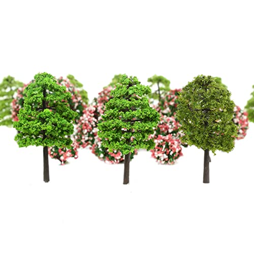 70pcs 3-9cm Model Trees HO Scale Layout, Model Train Scenery Architecture, Railroad ArchitectureModel Train Scenery Architecture, Railroad Architect Diorama Tree for DIY Scenery Landscape, Mixed Color