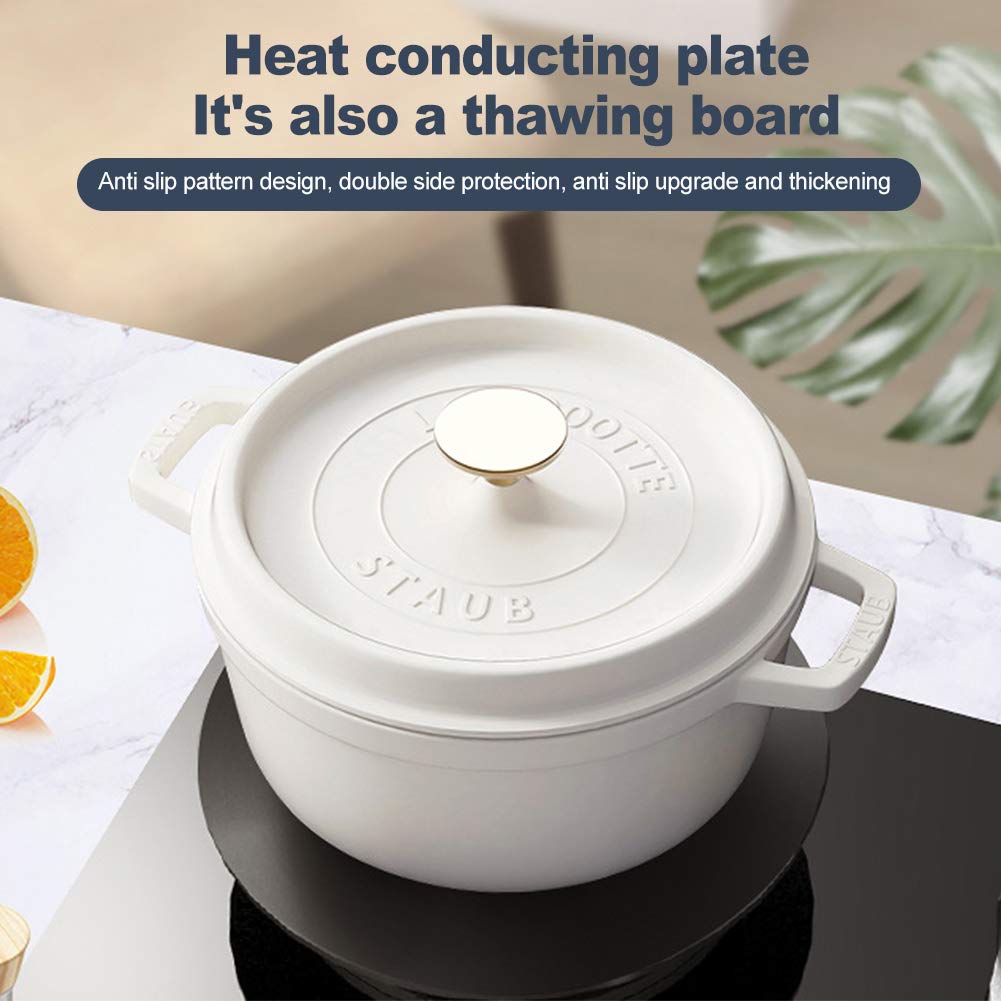 11inch Heat Diffuser Induction Diffuser Plate Aluminum Defrosting Tray Fast Thawing Plate Reducer Flame Guard Simmer Plate Heat Cooking Diffuser for Gas Stovetop