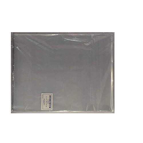 100-12 x 15" Poly Clear Plastic T-Shirt/Apparel Bags 1 Mil 2" Back Flap Lock (3 Pack)