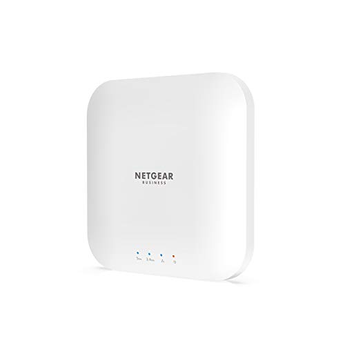 NETGEAR Wireless Desktop Access Point (WAX214PA) - WiFi 6 Dual-Band AX1800 Speed | 1 x 1G Ethernet PoE Port | 802.11ax | WPA3 Security | Up to 4 Separate SSID Networks | with Power Adapter