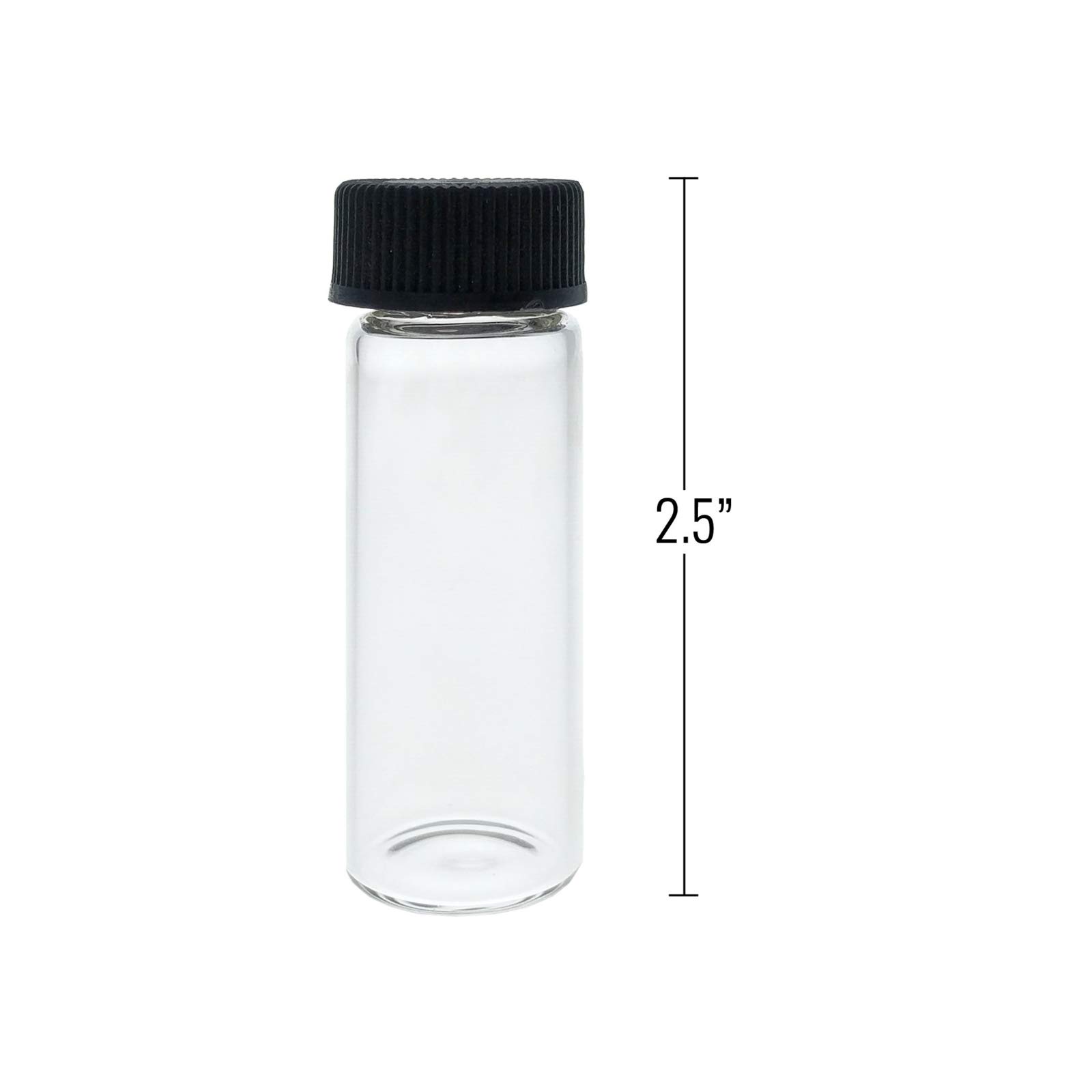 144pk Glass Vial Collection Set Craft and Hobby Storage (2 Dram)