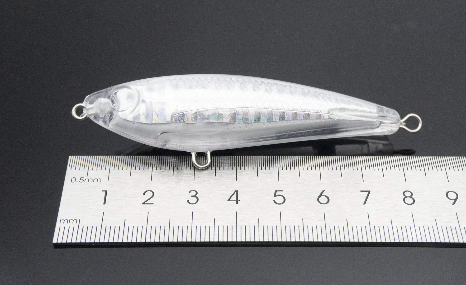 10pcs Unpainted Pencil Bait Fishing Lure Body 85mm10.2g Blank Hard Lure 8300# Free Eye