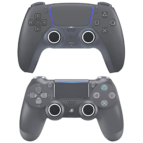 9CDeer Performance Joystick Analog Stick Thumb Grips Set of 6 Compatible with PS5, PS4, Xbox Series X/S Xbox One, Switch Pro Controller Black & White