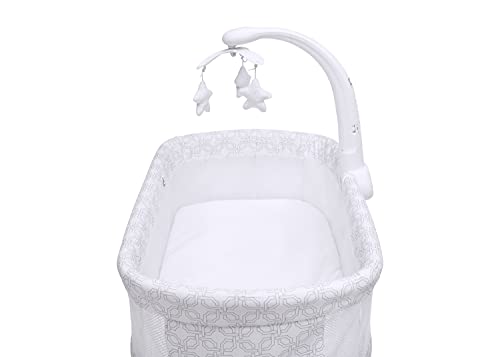 Delta Children SleepCool Rocking Bassinet with Airflow Mesh, Fresco