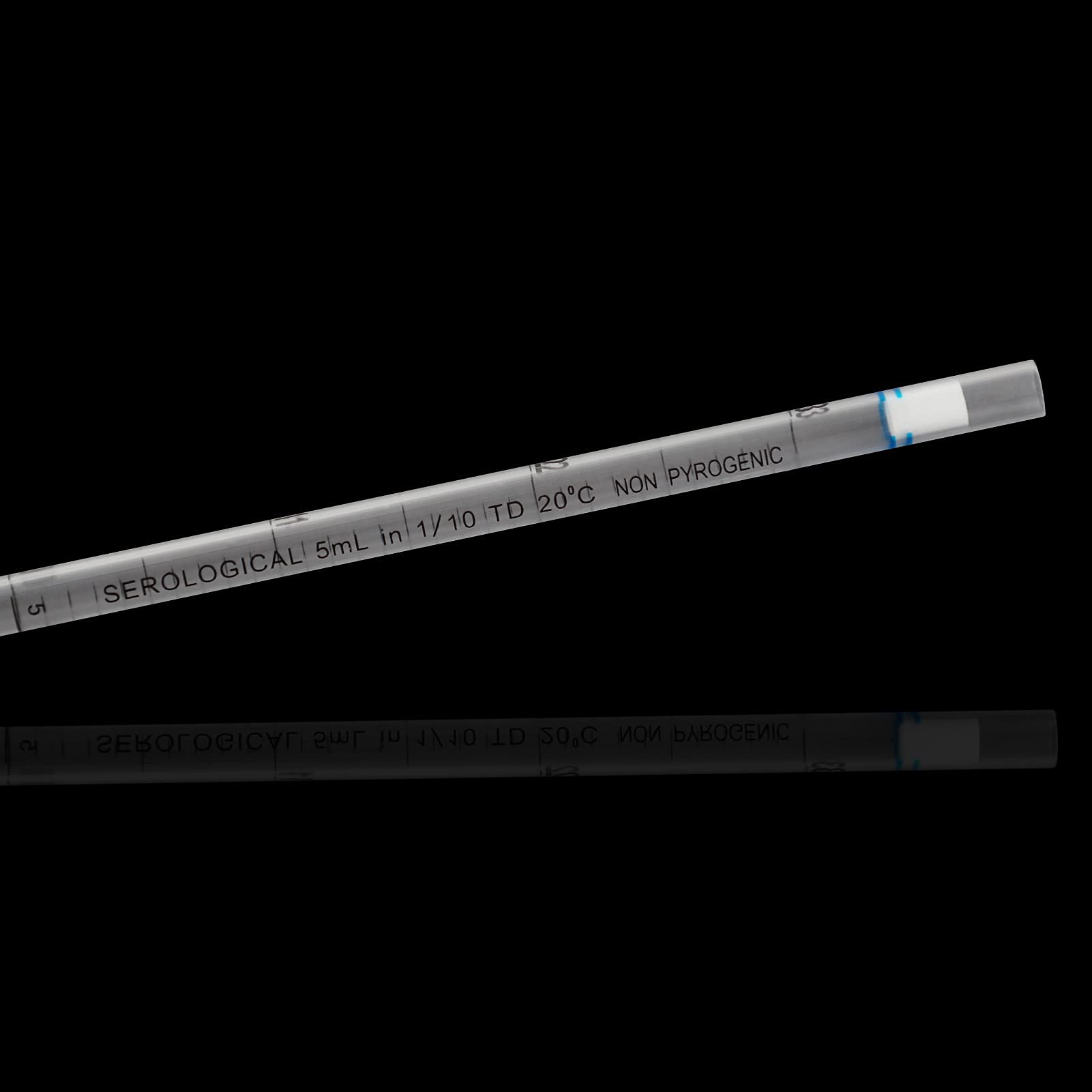 Adamas-Beta Serological Pipette,5mL Capacity,Standard Tip,Blue Striped,Individually Wrapped(Case of 50)