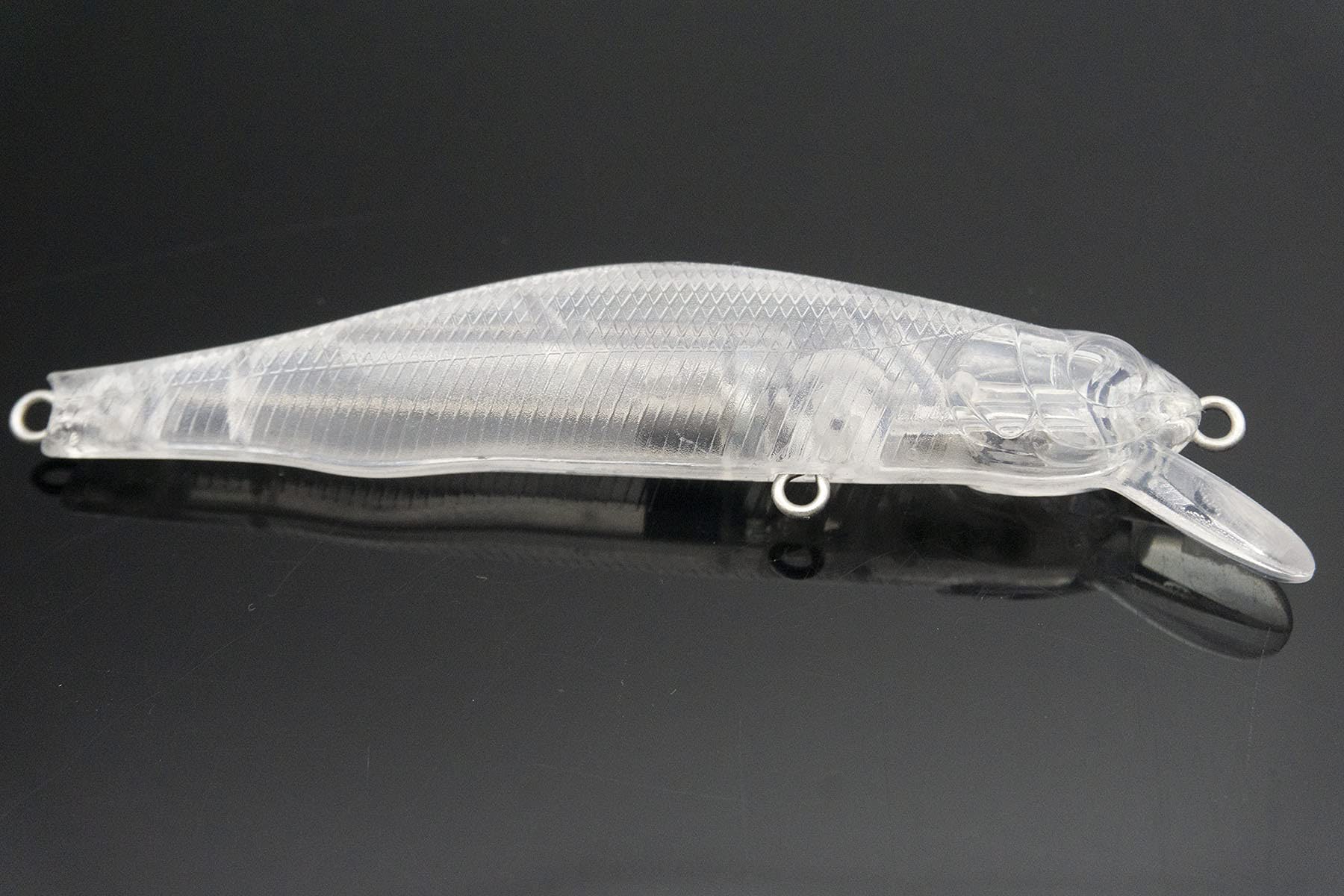10pcs Unpainted Crank Bait Fishing Body Minnow Bait top Water 92mm 6.8g Blank Lures Clear Hard 8187 Free 5mm Eye