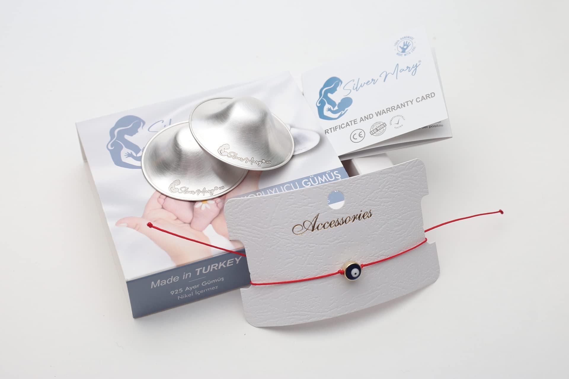 The Original Silver Nursing Cups 925 Silver - Silver Nursing Cover Nipple Shields for Nursing Newborn Essentials Must Haves Soothe and Protect