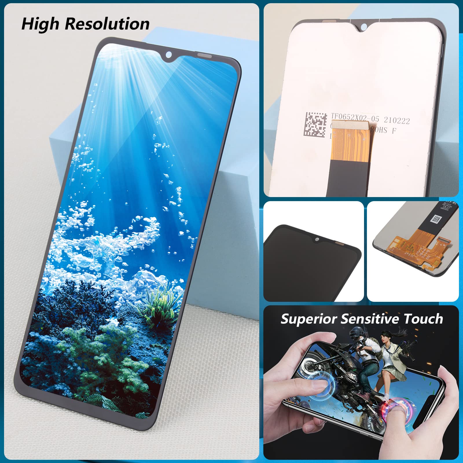 Screen for Samsung Galaxy A32 5G Screen Replacement for Samsung A32 5G A326U LCD Display Touch Screen Digitizer Assembly with Kit