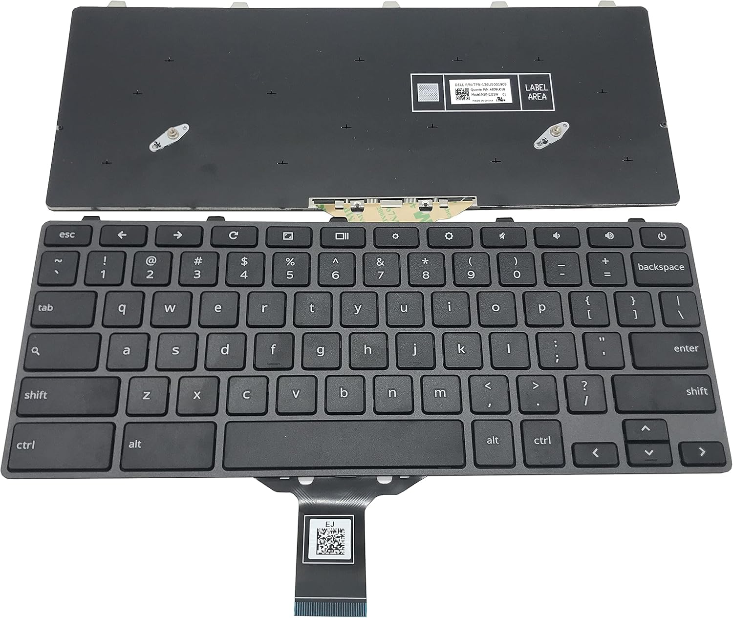 New Keyboard for Dell Chromebook 11 3100 Touch 5190 Touch 3400 3110 0D2DT 00D2DT 03G0H0 US Power Key(Not for 3100 2in1,5190 2in1,3110 2in1)