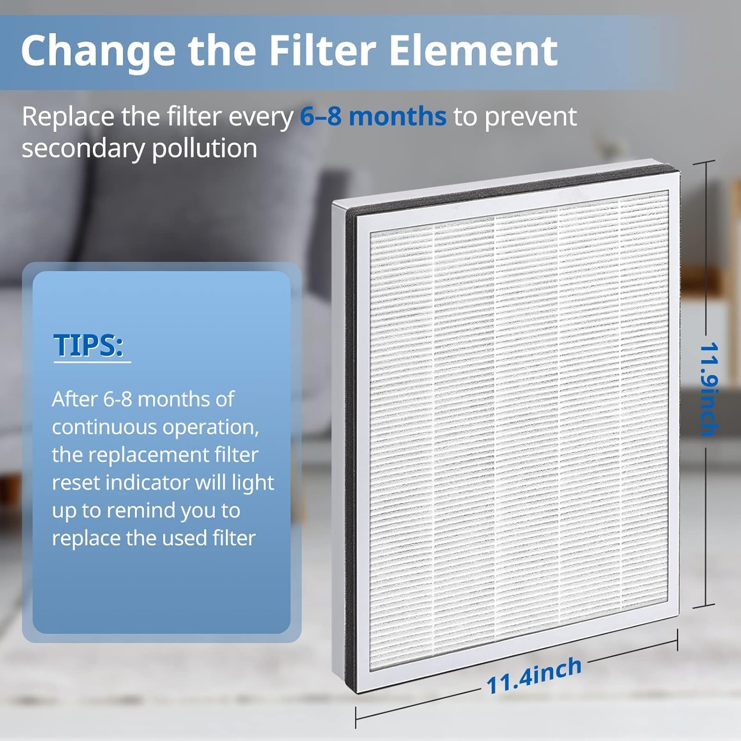 3 Pack Vital 100 True HEPA Replacement Filter Compatible with LEVOIT Vital 100 Air Purifi-er, H13 True HEPA and High-Efficiency Activated Carbon Filter Set, Part Number Vital 100-RF