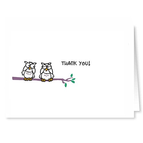 18 Assorted Thank You Note Cards - Blank Assorted Thank You Notes - Boxed Set Cute Animals Note Cards