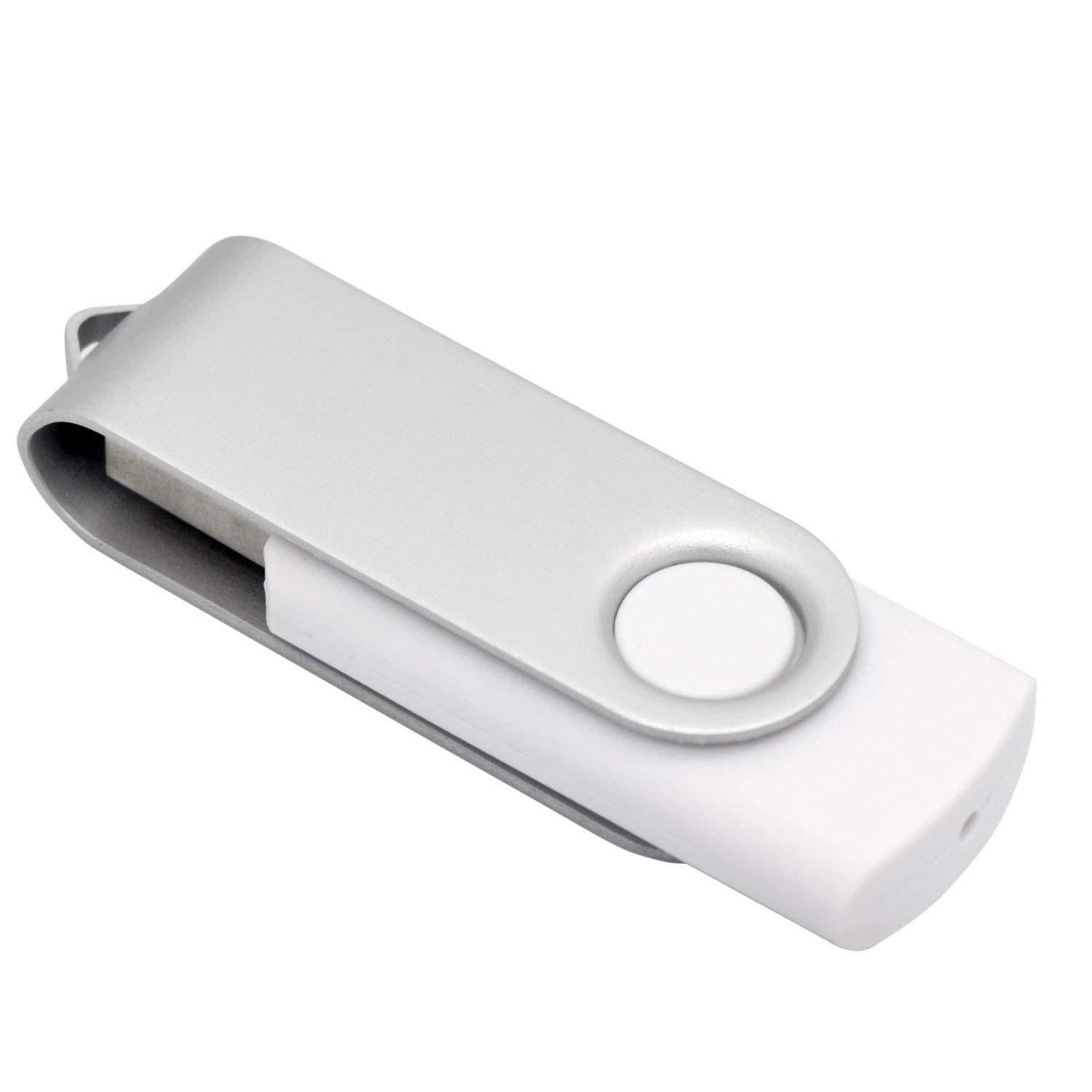10PCS 2.0/3.0 USB Flash Drive Pen Drive Memory Stick Thumb Stick Pen Black (2.0/8GB, White)