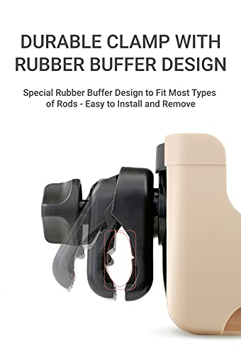 Universal Cup Holder, Stroller Cup Holder with Phone Holder, Stroller Accessories, Bike Water Bottle Holder, Treadmill, Wheelchair(Crepe)