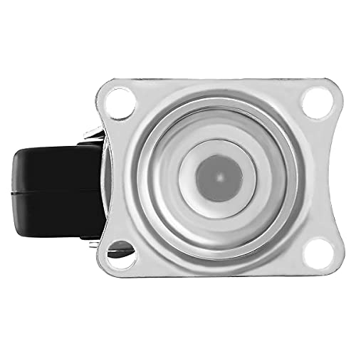 24 Pack 2" Swivel Caster Wheels Hard Rubber Base with Top Plate & Bearing