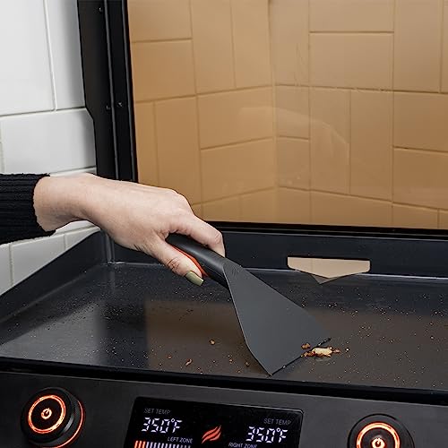 22 Inch Blackstone Electric Griddle Nonstick with Lid, 8001 E-Series Tabletop Large Griddle with Blackstone Griddle Accessories and Reusable Gloves and Cloth (8001-8202-GL-CL)