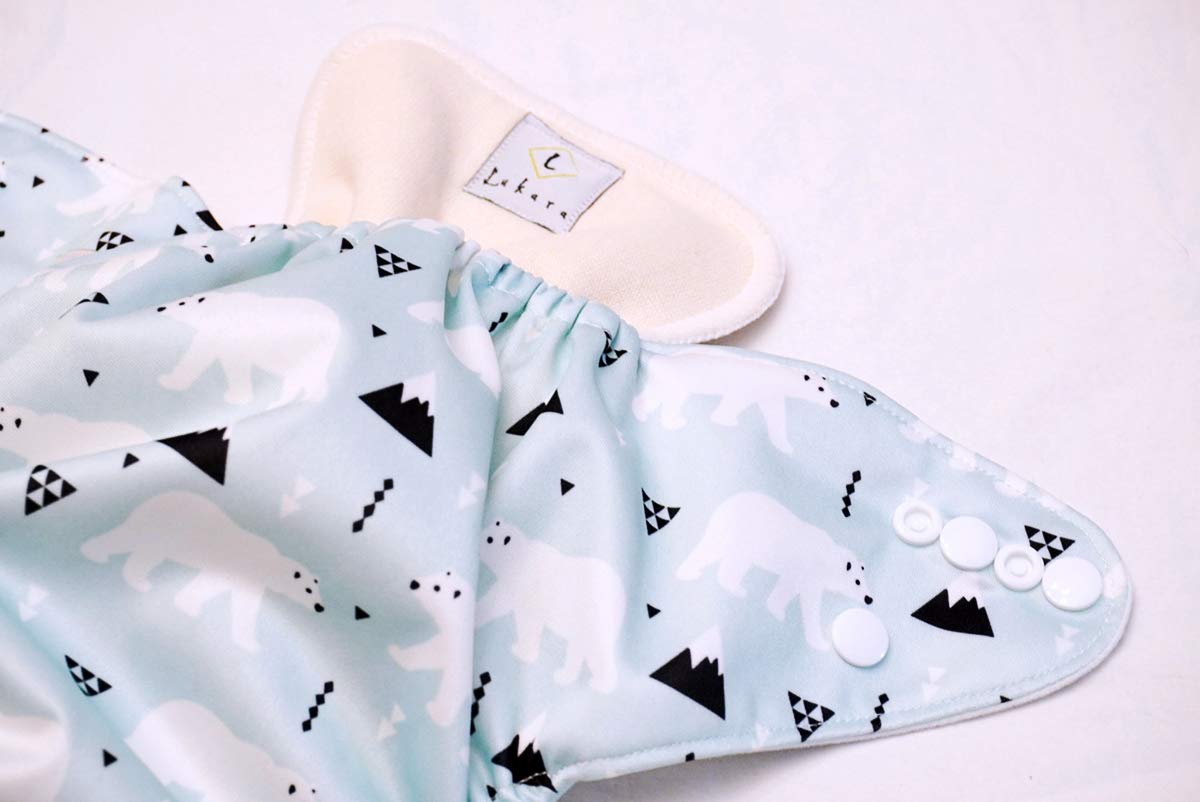 Lukara Hemp Cloth Diaper Inserts - Reusable Cloth Diaper Liners for Children, Hemp Diaper Inserts for All Needs, Fits All Diapers & Absorbent Hemp Inserts for Cloth Diapers, Reusable Diapers (5 Pack)