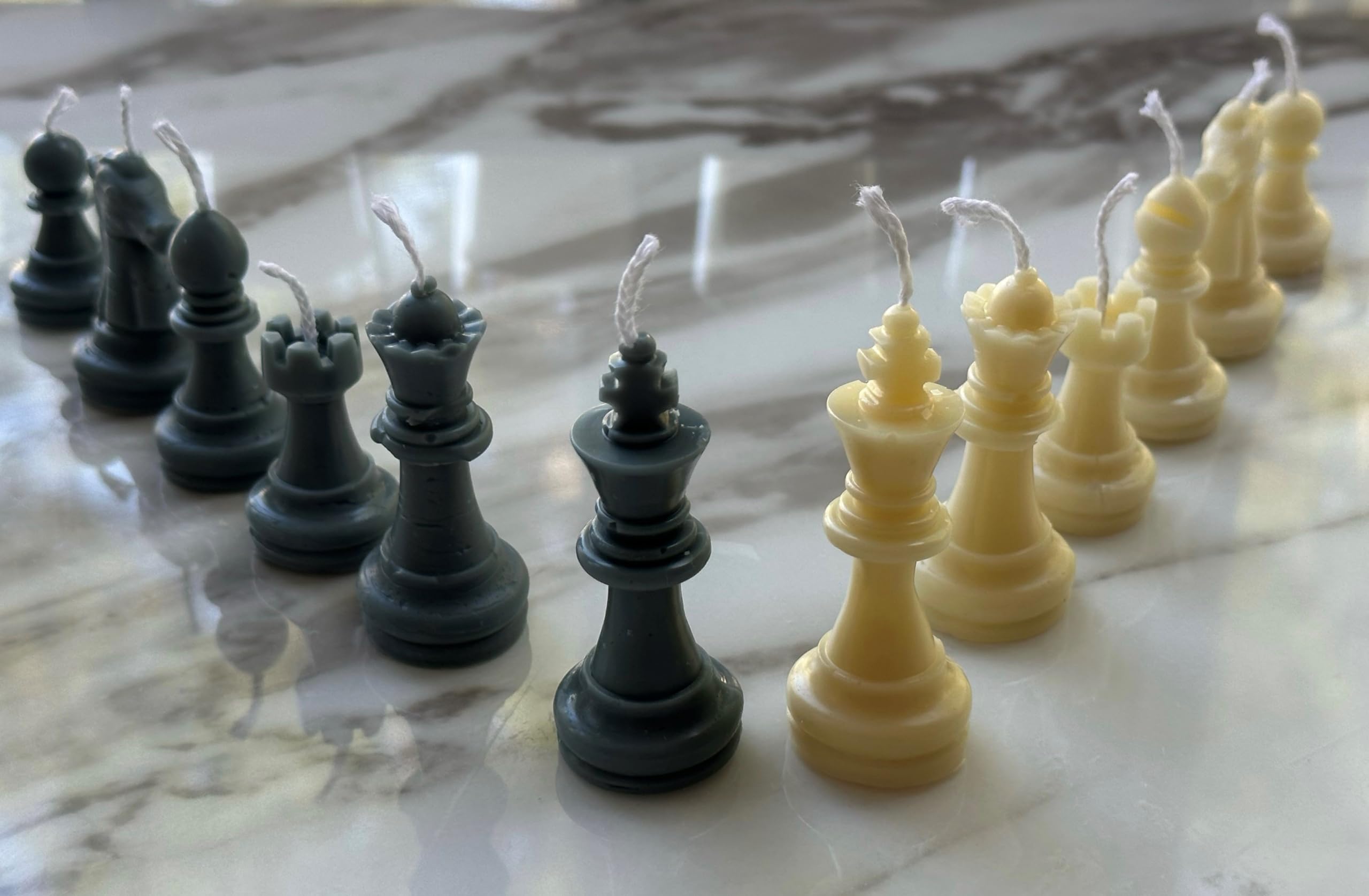 12 pcs Chess Candles, Natural Soy wax/Beeswax, Decorative candle, Can be used as Birthday Candle, Perfect gift for various occasions