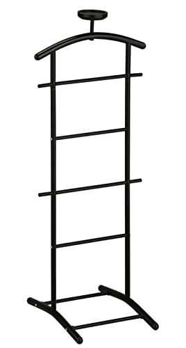 Kings Brand Furniture - Menros Metal Suit Valet Stand, Clothes Rack, Black