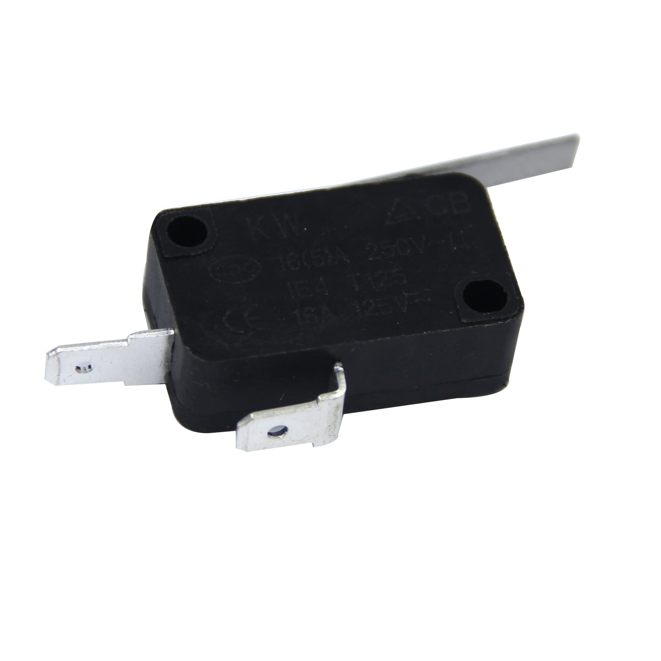 2 Packs SZM-V01-2FA-33 Refrigerator Dispenser Switch Compatible with LG Refrigerator 6600JB3001C 6600JB3001E PS3529276 PS8259956 WR23X10171 WR23X10224,Terminal Width 3/16'' (Normally Open) -Black