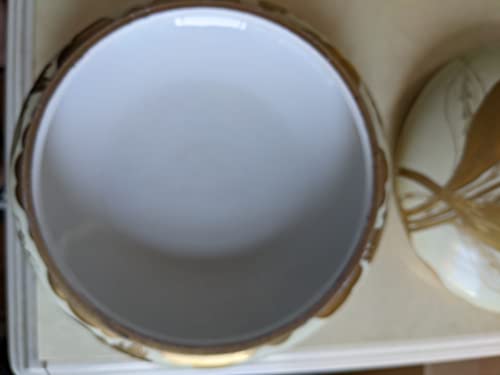 1900s Antique France Limoges Large Dresser Jewel Porcelain Box