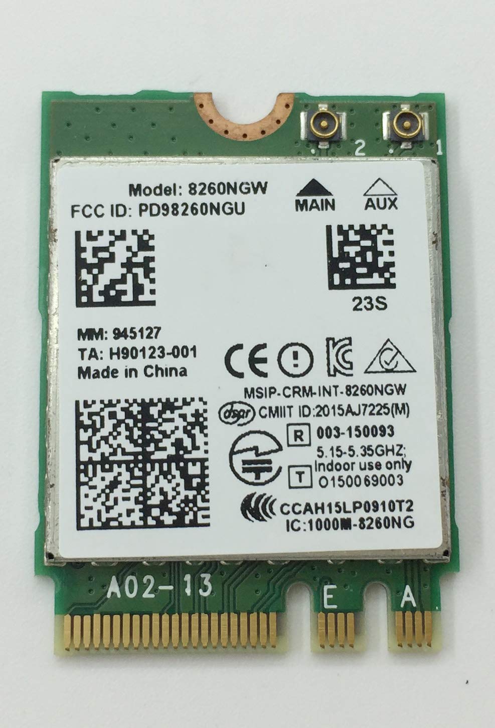 867Mbps Dual Band Wireless-AC 8260NGW WiFi Card for Dell Latitude 7275 E5270 E5450 E5570 E7270 E7470 Precision 3510 7510 M7510 08XG1T 0CNP0J 0KTTYN 5M4TC 8XG1T CNP0J 05M4TC 08XG1T 0CNP0J 8XG1T