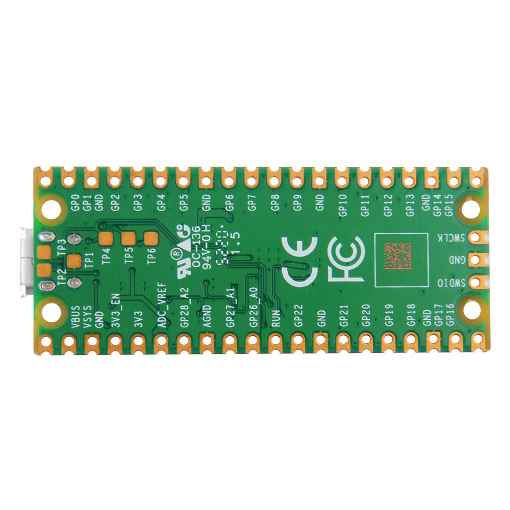 GeeekPi Raspberry Pi Pico Flexible Micro Controller Mini Development Board,Based on The Raspberry Pi RP2040,Dual-Core ARM Cortex M0+ Processor,Running up to 133 MHz, Support C/C++ / Python(3 Pack)