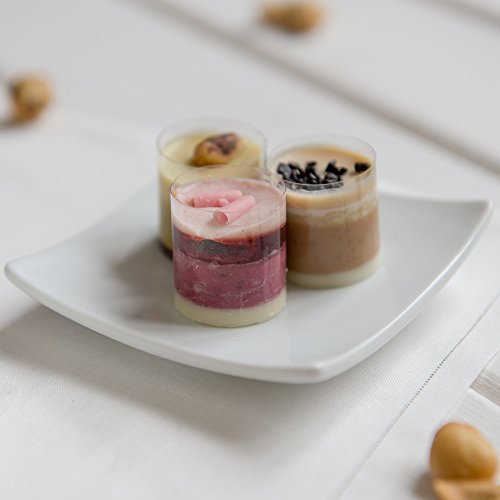 3 Inch Square Mini Plates , 10 Square Small White Plates For Appetizers - Microwave-Safe, Oven-Safe, White Porcelain Square White Appetizer Plates, Chip-Resistant, For Appetizers Or Desserts
