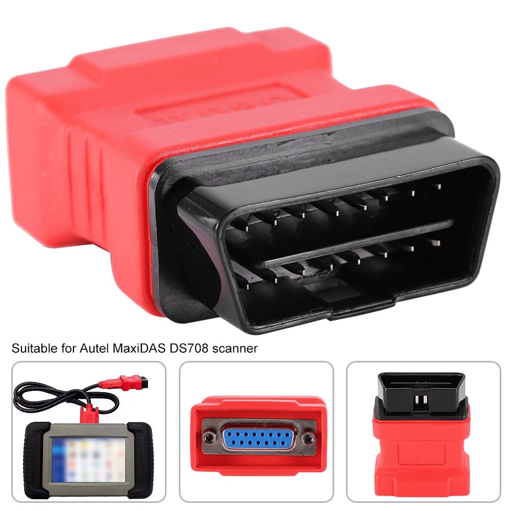 16 Pin Adapter Connector, OBD II 16 Pin Adapter Connector for Maxidas DS708 Scanner