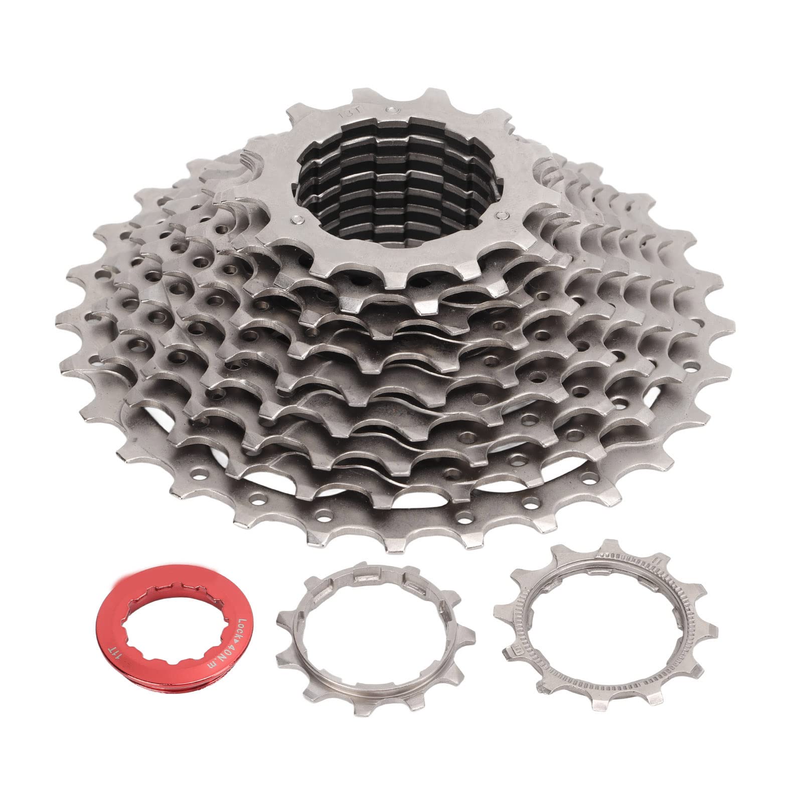 11 Speed Bike Cassette, Multi Layer Electroplating 11 Speed 11β28T Bike Cassette Steel Smoother Shifting for Road Bike