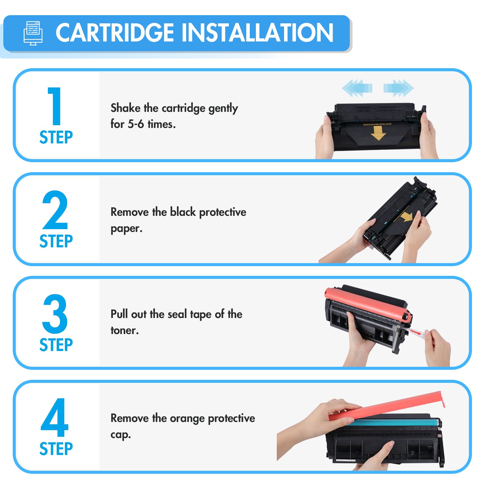 TRUE IMAGE Compatible Toner Cartridge Replacement for Canon 121 CRG-121 CRG121 for Canon imageCLASS D1620 D1650 High Yield Ink Printer (Black, 2-Pack)