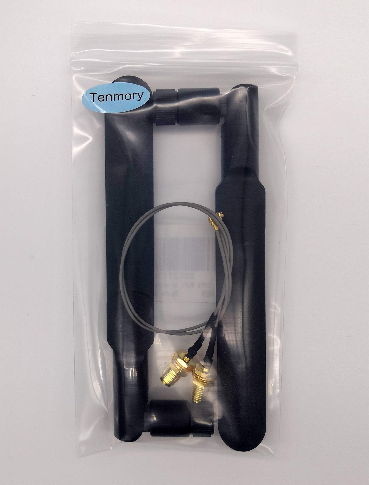 8dBi RP-SMA Male WiFi Antenna + 20cm U.FL to RPSMA Female Extension Cable for Mini PCIe Slot