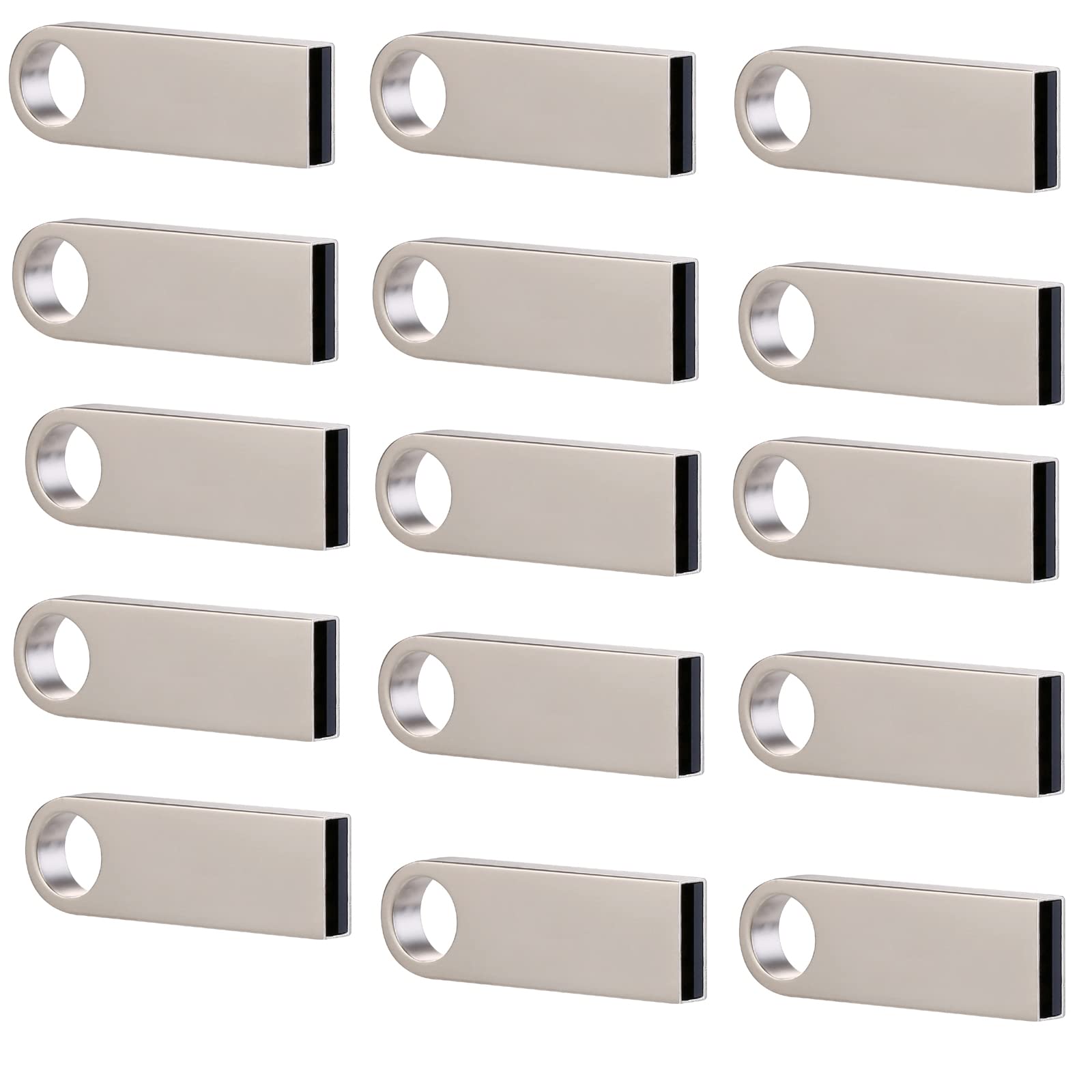 100 Pack 8GB Mini Flash Drive Bulk and Wholesale USB Flash Drives 8GB Thumb Drive 8GB USB Flash Drive 100 Pack 8GB USB Drive Pen Drive USB Memory Stick (Silver, Custom Logo)