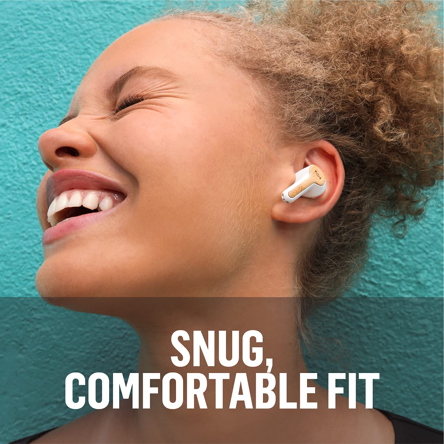 House of Marley Rebel True Wireless Earbuds with Microphone, Bluetooth Connectivity, 8 Hour Battery Life with in-Case Charging, and Sustainable Materials, Cream